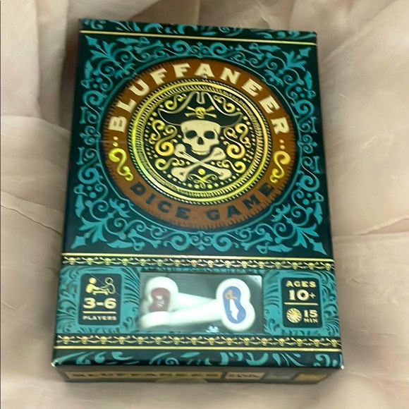 Bluffaneer | Games | Bluffaneer Dice Game Blue And Gold | Poshmark